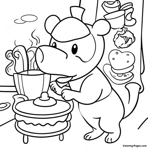 Butterbean Cafe Fun Cooking Adventure Coloring Page Coloring