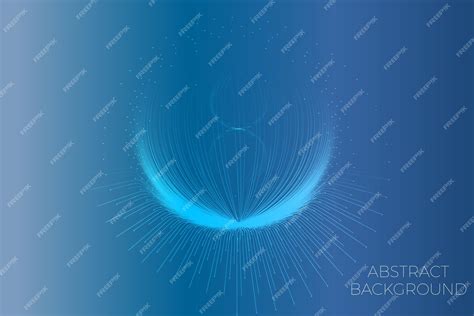 Premium Vector Particle Line Futuristic Abstract Technology