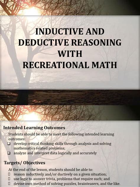 Inductive And Deductive Reasoning In Math Pdf If And Only If