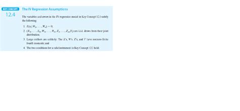 Answered The Iv Regression Assumptions Key Concept 124 The Variables