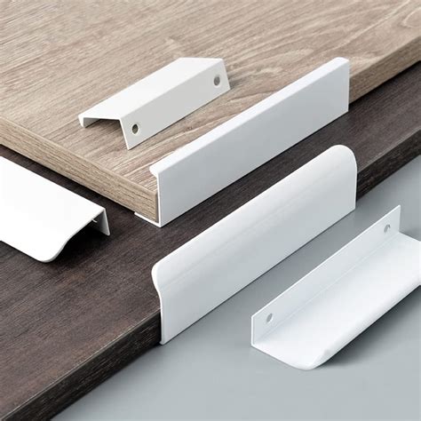 Boolsfmam Pack Of 6 Concealed Cupboard Handles Kitchen Handles Door