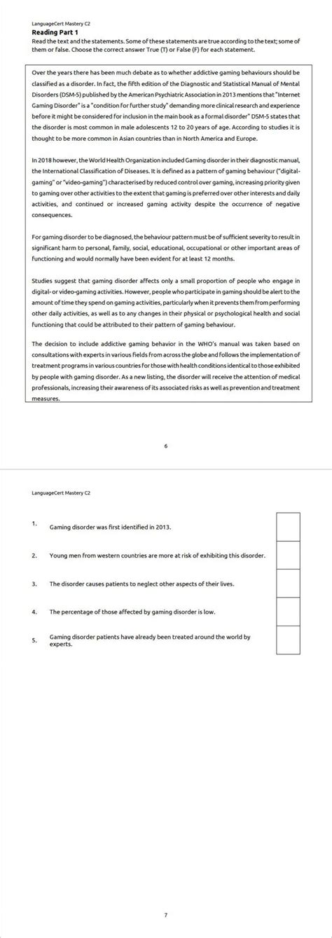 Language Cert C2 Part 1 Worksheet Live Worksheets