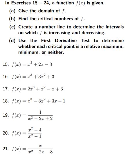 Solved In Exercises A Function F X Is Given A Chegg