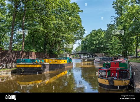 The Bridgewater Canal At Worsley Manchester North West England Stock