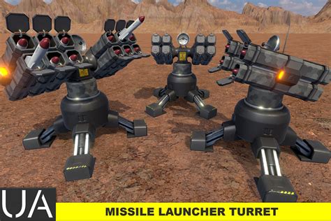 Missile Launcher Turret Rts 3d 武器 Unity Asset Store