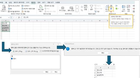 엑셀 데이터 전처리 중복 제거와 조건부 서식
