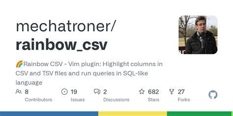 Github Mechatronerrainbowcsv 🌈rainbow Csv Vim Plugin Highlight Columns In Csv And Tsv
