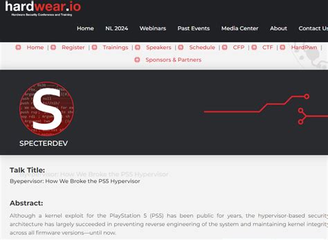 PS SpectreDev Revela Exploit Byepervisor Em Outubro Flatz Anuncia Outro Exploit Hypervisor