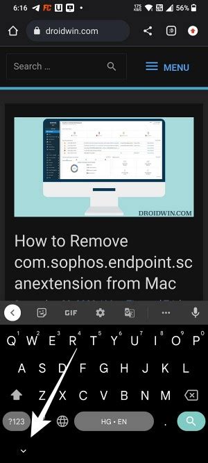 How To Hide Gboard Down Arrow On Android Without Root Droidwin