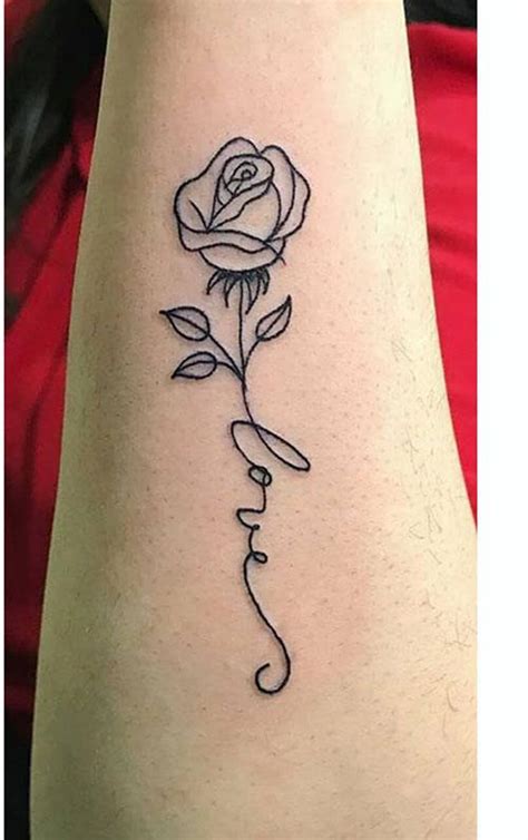 Elegant Rose Love Tattoo Designs To Express Timeless Passion