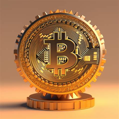 Premium Ai Image Bitcoin Gold Coin 3d