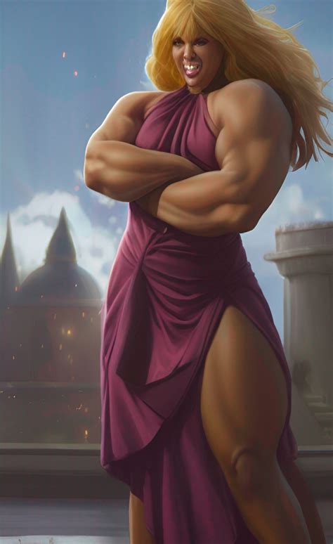 Fantasy Muscle Lady1 By Box2440 On Deviantart