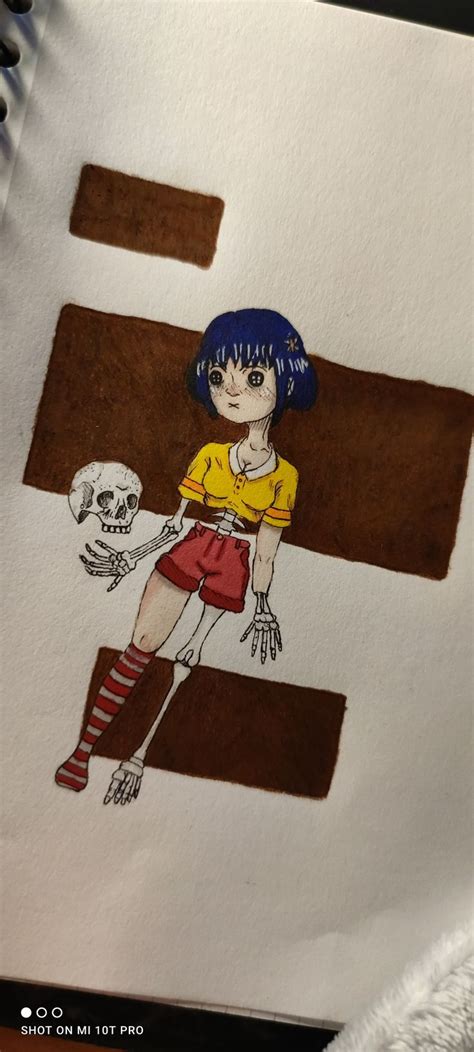 Coraline And The Skull Skeleton ☠️💙🖤 Coraline Skeleton Skull