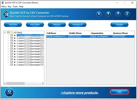 VCard VCF File To CSV Converter Tool For Contacts Migration
