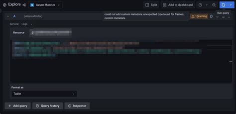 Unexpected Type Found For Frames Custom Metadata · Issue 57903 · Grafanagrafana · Github