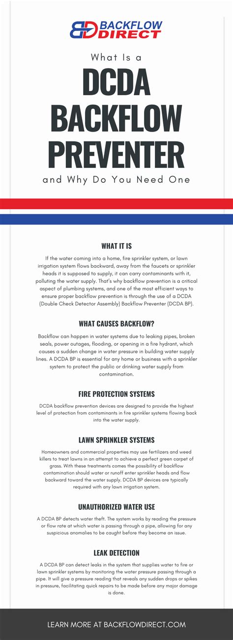 What Is A Dcda Backflow Preventer And Why Do You Need One