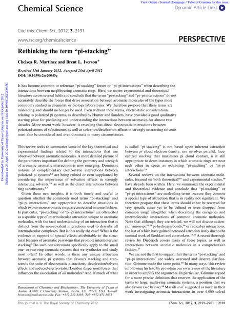 Pdf Rethinking The Term Pi Stacking