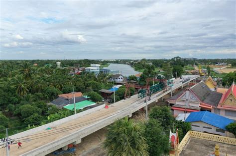 ในประเทศ กรมทางหลวงชนบท สร้างสะพานข้ามแม่น้ำนครชัยศรี จ นครปฐม คืบหน้ากว่า 76