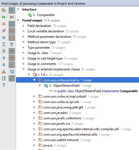 Java Intellij Idea Structural Search For Implementations Of All