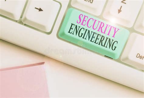 Conceptual Hand Writing Showing Security Engineering Business Photo Showcasing Focus On The