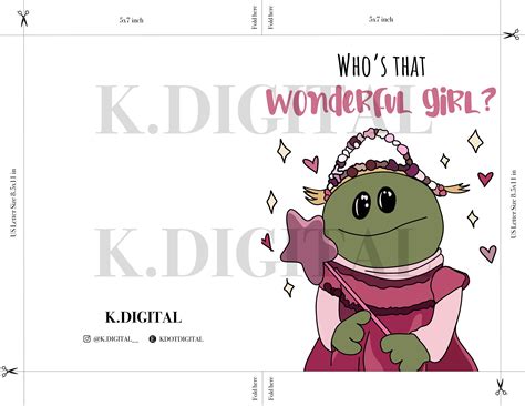 Nanalan Puppet Card Whos That Wonderful Girl Princess Song Tiktok