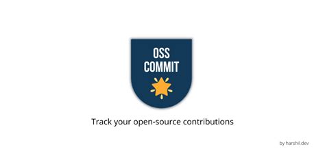 Github Harshil1712oss Commit Track Your Open Source Contributions