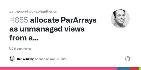 Allocate Pararrays As Unmanaged Views From A Kokkosmemorypool · Issue 855 · Parthenon Hpc Lab