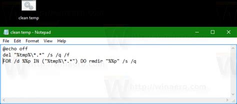 Clean Up Temp Directory Automatically In Windows 10