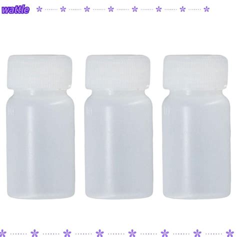 Wattle 100pcs Small Plastic Bottles Empty Small Mouth Sample Bottles