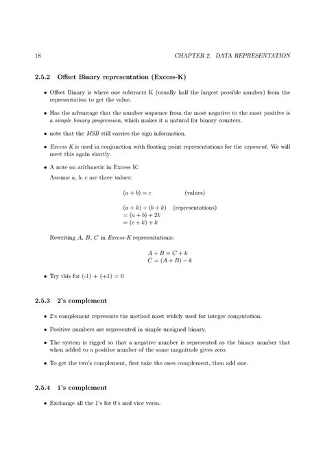 offset binary digitale techniek i 18 chapter 2 data representation 2