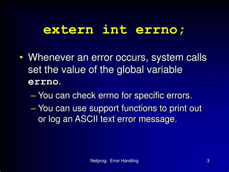 Ppt Error Handling Powerpoint Presentation Free Download Id6363631