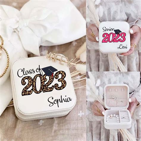 Custom Classic Graduation Jewelry Box Personalized Graduation Jewelry