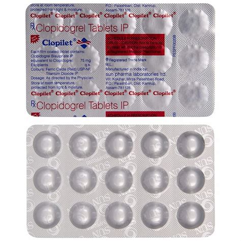 Clopidogrel Tablets Ip At Rs 180strip Nagpur Id 26195376462