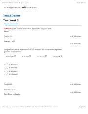 MATH Tests Quizzes Pdf APUS CLE MATH D Win Tests Quizzes MATH D Win