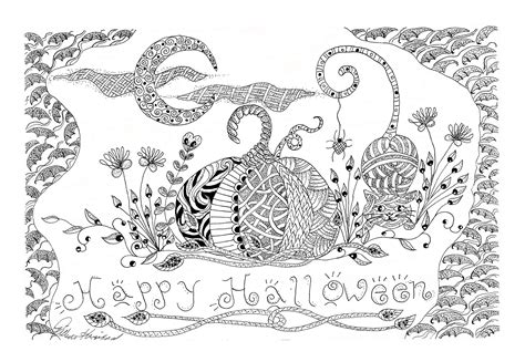 Halloween Zentangle Patterns