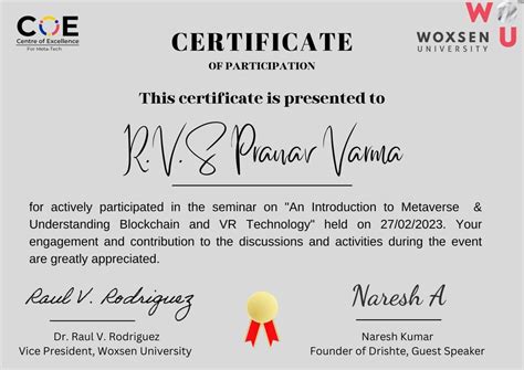 Rvs Pranav Varma On Linkedin Metaverse Blockchain Vr Coe