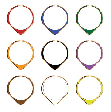 Round Pointer Icons Pointer Artwork Assorted Vector Pointer Artwork