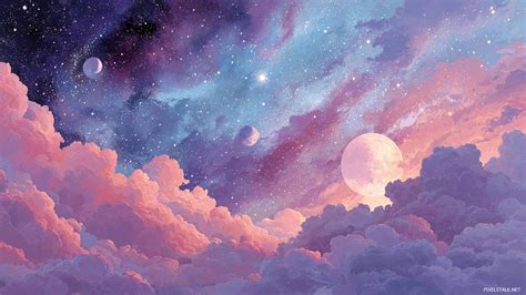 Pastel Goth Sky Background