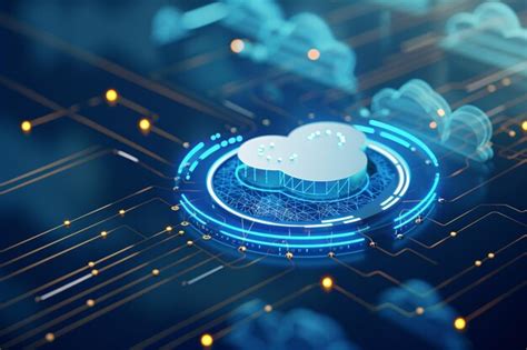Cloud Computing Digital Transformation Premium Ai Generated Image