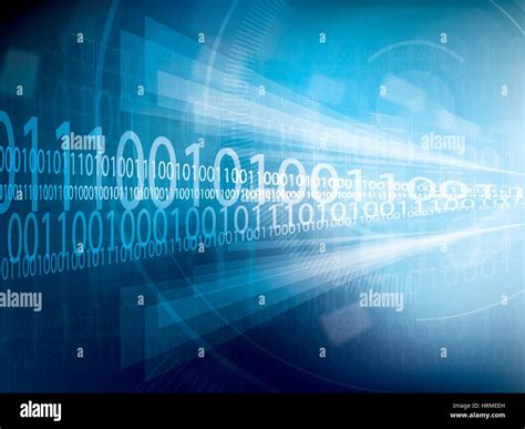 Blue Lights Binary Background Stock Vector Images Alamy