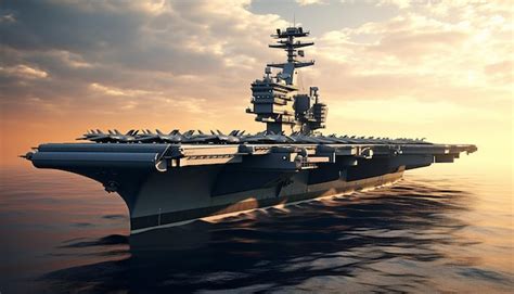 Premium Ai Image Carrier Based Aircraft Launches And Takes Off