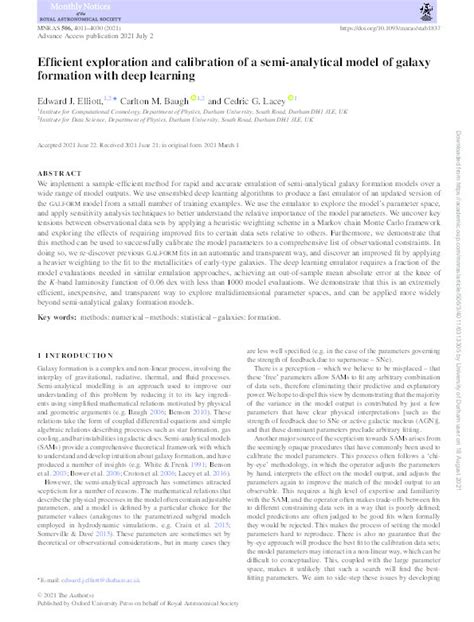 Efficient Exploration And Calibration Of A Semi Analytical Model Of