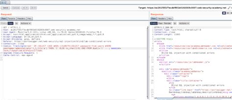 Blind Sql Injection — Conditional Errors Vas0ks Blog