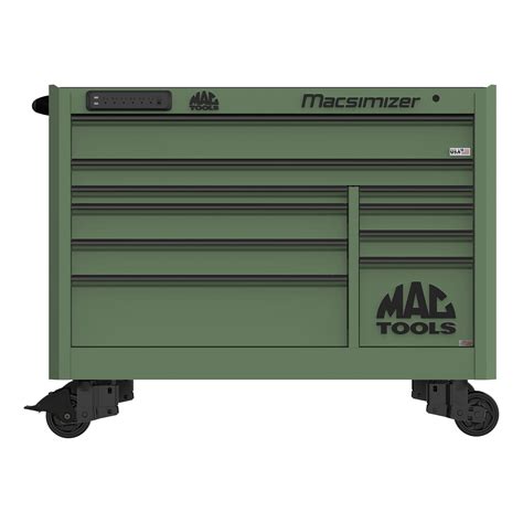 Macsimizer® 10 Drawer Workstation Olive Green