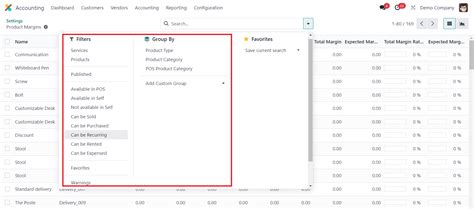 An Overview Of Invoice And Product Margin Analysis In Odoo 17 Accounting