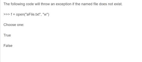 solved the following code will throw an exception if the