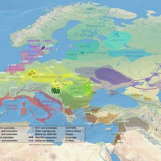 Diachronic Map Of Early Bronze Age Migrations Ca 2250 1750 Bc