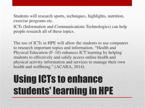 Ppt Enhancing Hpe Learning With Icts A Fun Approach Powerpoint