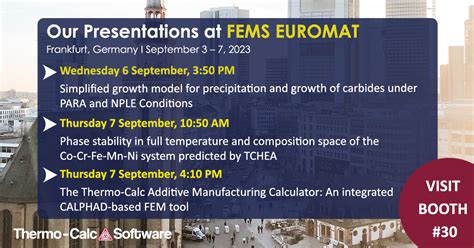 fems euromat 2023 thermo calc software
