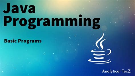 Basic Java Programs Youtube